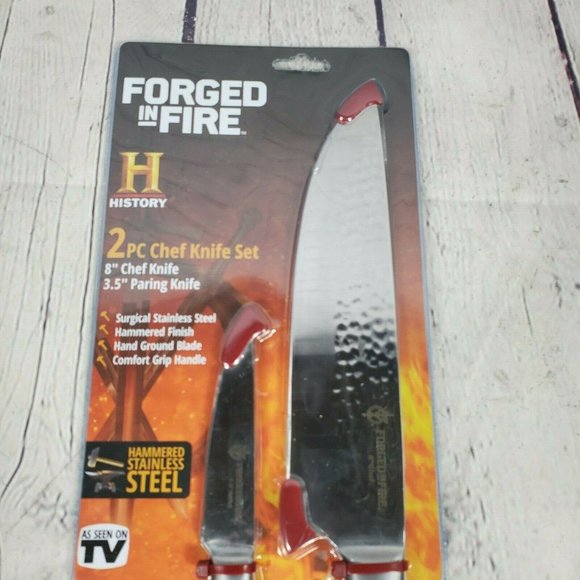 Forged In Fire | Kitchen | Forged In Fire Hammered Stainless Steel 2 Pc ...